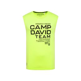 CAMP DAVID Top Herren Gr&ouml;&szlig;e 4XL neongelb / schwarz