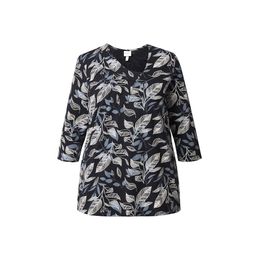Ulla Popken Blouse female Black, White size 54-56