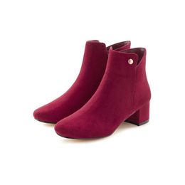 Lascana Stiefelette 'Sommerstiefelette' rot Gr. 41 f&uuml;r Damen