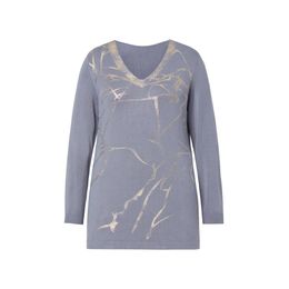 MIAMODA Pullover Damen Gr&ouml;&szlig;e M/L gold / grau