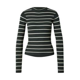 Pieces Pullover Damen Größe XS dunkelgrün / weiß