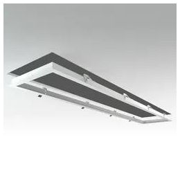 LED Panel Einbaurahmen 150x30cm weiß Deckeneinbau Montagerahmen für Rigipskarton...