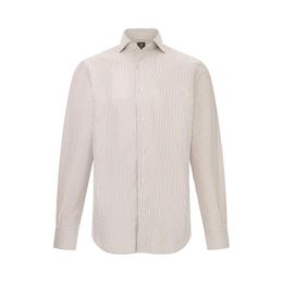Boggi Milano Hemd Herren Größe XXL beige / weiß