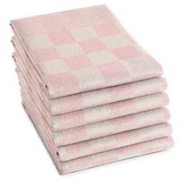 Geschirrtuch DDDDD "Barbeque, 65x65 cm, aus 100% Baumwolle, Jacquard-Gewebe", pink (pastel pink), B:65cm L:65cm, 100% Baumwolle, Geschirrtücher, optimale Feuchtigkeitsaufnahme und langlebige Qualität