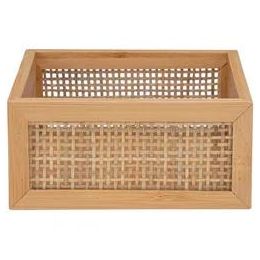 Badorganizer Wenko "Allegre", beige (natur, braun), B:15cm H:7cm T:15cm, Bambus, Rattan, Aufbewahrungsboxen, aus Bambus und Rattan