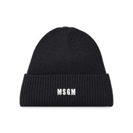 MSGM Caps & M&uuml;tzen - Beanie mit Logo - Gr. ONE SIZE - in Schwarz - f&uuml;r Damen