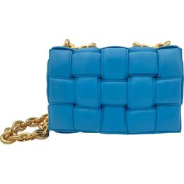 Bottega Veneta Crossbody Bags - Bottega Veneta Padded Cassette Chain - Swimming Po - Gr. unisize - in Blau - für Damen