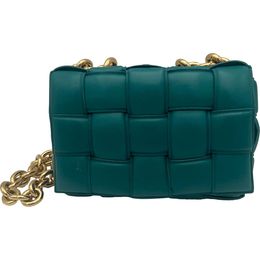 Bottega Veneta Crossbody Bags - Bottega Veneta Padded Cassette Chain - Bluegreen - Gr. unisize - in Grün - für Damen
