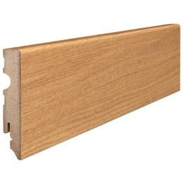 HARO Stecksockelleiste Cube Eiche MDF-Kern furniert Fu&szlig;leisten, versiegelt