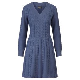 Apart Knitted dress female Blue size 44