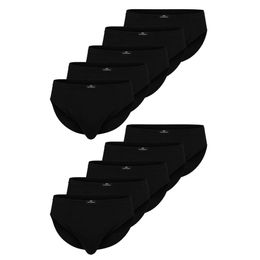 G&ouml;tzburg G&ouml;tzburg Sport-Slip 10Er Pack N&uuml;rnberg in schwarz-dunkel-uni | Gr.: 6