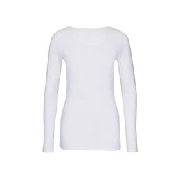 Marc Cain Zartes Longsleeve in Weiß | Gr.: 46