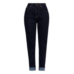 Queen Kerosin Highwaist Jeans Betty in dunkelblau | Gr.: W33/L34