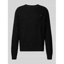 Review Regular Fit Pullover in Strick-Optik