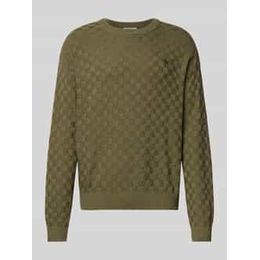 Review Regular Fit Pullover in Strick-Optik