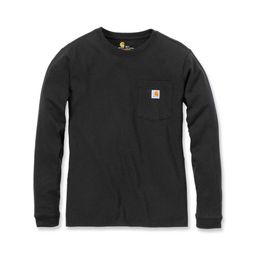 Carhartt Shirt "Workw. Pocket L/S 103244" in Schwarz | Gr.: XL