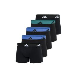 Adidas Boxershort 5er Pack in Schwarz/Blau/Grün | Gr.: XL