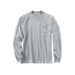 Carhartt Longsleeve "WW Pocket K126" in Grau | Gr.: M