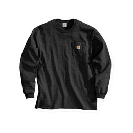 Carhartt Longsleeve "WW Pocket K126" in Schwarz | Gr.: L