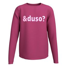 Kidsworld Langarmshirt in bordeaux | Gr.: 140/146