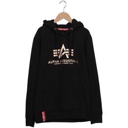 Alpha Industries Kapuzenpullover Herren Größe M Second Hand schwarz