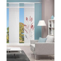 Schiebegardine Vision S "AYENE" Gr. 1, rot, B:60cm H:260cm, Polyester, Gardinen, Schiebevorhang digitalbedruckt AYENE