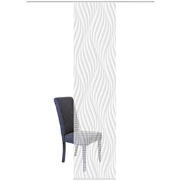 Schiebegardine Vision S "WAVE" Gr. 1, grau, B:60cm H:260cm, Polyester, Gardinen, HxB: 260x60, Schiebevorhang Bambusoptik Digitaldruck