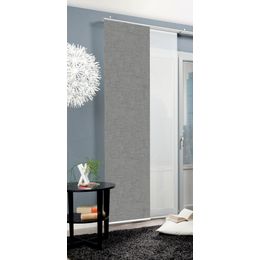 Schiebegardine Home Wohnideen "PIVE" Gr. 1, grau, B:60cm H:245cm, Polyester, Gardinen, Schiebegardine PIVE digitalbedruckt
