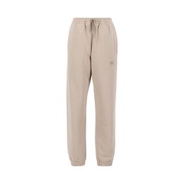 Jogginghose Alpha Industries "Alpha Essentials RL Jogger W", Damen, Gr. M, Normalgr&ouml;&szlig;en, beige (vintage sand), Obermaterial: 70% Baumwolle, 30% Polyester, Hosen Jogginghose