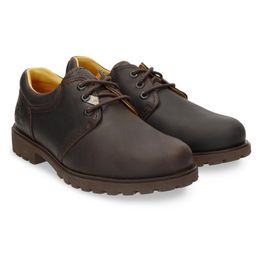 Schnürschuh Panama Jack "Panama 02", Herren, Gr. 42, braun (dunkelbraun), Nappaleder, used, klassisch, Schuhe, mit Lederinnenausstattung, Freizeitschuh, Halbschuh, Schnürschuh