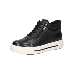 Caprice Schn&uuml;rstiefelette Damen Gr&ouml;&szlig;e 42 schwarz / wei&szlig; Winterschuhe