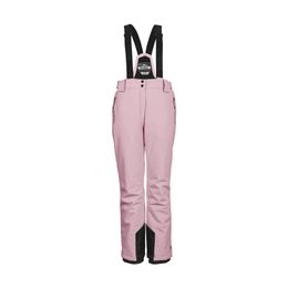 Skihose Killtec "KSW 249 WMN SKI PNTS_ERIELLE", Damen, Gr. 36, Normalgrößen, rosa (altrosa), Oberstoff: 100% Polyester, Futter: 100% Polyester, Füllung: 100% Polyester (recycelt), Hosen, Wind- und wasserdicht, verstellbare Träger, PFAs-frei imprägniert