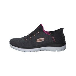 Skechers Slip On 'Summits' Damen Gr&ouml;&szlig;e 40.5 bronze / neonpink / schwarzmeliert