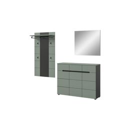 Höffner Garderobenkombination ¦ grau ¦ Maße (cm): B: 215 H: 190 » Höffner