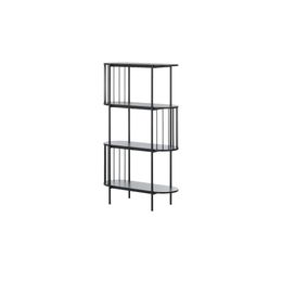 Höffner Regal Hella schwarz Maße (cm): B: 80 H: 133,5 T: 34.0 » Höffner
