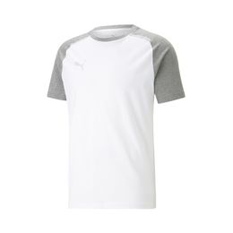 Puma Funktionsshirt 'Team Cup' Herren Gr&ouml;&szlig;e M graumeliert / wei&szlig;