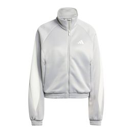 adidas Sportswear Trainingsjacke 'Stadium' Damen Gr&ouml;&szlig;e XXXS/XXS hellgrau / wei&szlig;