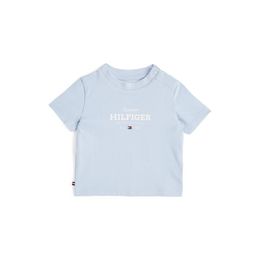 Tommy Hilfiger Kurzarmshirt »MONOTYPE 1985 LOGO TEE SS« Breezy Blue 68 68 Shirt von Tommy Hilfiger für Babys