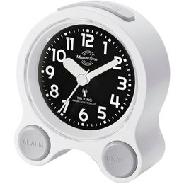 MASTER TIME MASTER TIME Funkwecker Quarzwecker, automatischer Kalender wei&szlig;