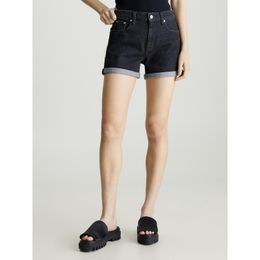 Calvin Klein Jeans Shorts »MID RISE SHORT« im 5-Pocket-Style Denim Black 25 - N-Gr N-Gr 25 Shorts von Calvin Klein Jeans Womanswear