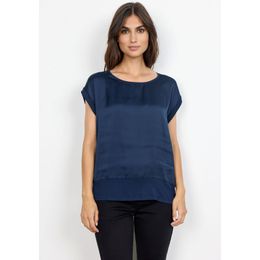 soyaconcept Shirtbluse »SC-Thilde6« mit Bündchen und Vorderteil aus Satin, der Rücken aus Jersey navy S (36) S (36) Feminines Shirt von soyaconcept