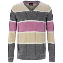 Babista Pullover 'Onir' Herren Gr&ouml;&szlig;e XXXL beige / grau / pink / wei&szlig;