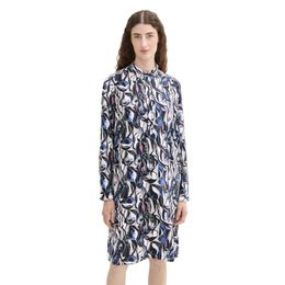Tom Tailor Blusenkleid mit Allover-Print organic shapes design 38 - N-Gr N-Gr 38 Blusenkleid von Tom Tailor