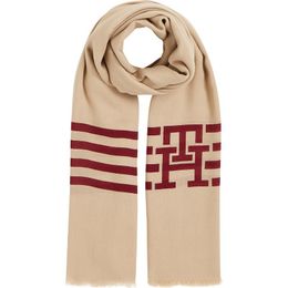 Tommy Hilfiger Schal »TH NAVAL SCARF« mit Logoprägung Beige