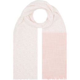 Calvin Klein Schal »MONOGRAM COTTON GAUZE STOLE« mit Logomuster Crystal Pink