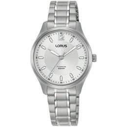 Lorus Damen Lorus Quarzuhr &raquo;Sports&laquo; Armbanduhr, Damenuhr, Titan, analog, Mineralglas silber
