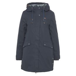 Ragwear Parka »TINSLEY« mit Kapuze mit dekorativen Riegeln seitlich in der Taille NAVY XXL (44) XXL (44) Vegan, von PETA verifizierte Outdoor Jacke...