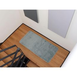 PRIMAFLOR-IDEEN IN TEXTIL L&auml;ufer &raquo;MANILA, Made in Netherlands&laquo; rechteckig 10 mm H&ouml;he Kurzflor, Uni Farben, ideal im Wohnzimmer & Schlafzimmer mint...