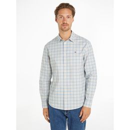 Tommy Jeans Langarmhemd »TJM REG OXFORD CHECK SHIRT« newsprint check S - N-Gr N-Gr S Kariertes Hemd von Tommy Jeans