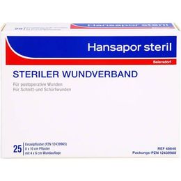 Beiersdorf AG Hansapor steril Wundverband 8x10 cm 25 St